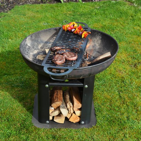 Portable Polzeath BBQ Metal Fire Pit