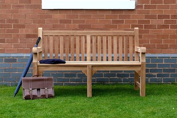 Balmoral Teak Memorial Bench 3 Seater 1.5m