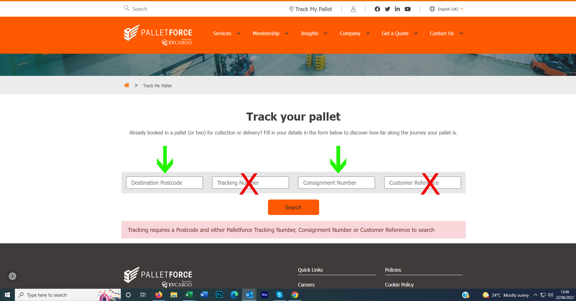 Sloane & Sons Delivery Tracking Page